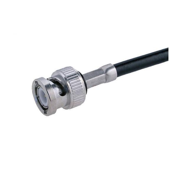 (11_BNC-50-3-86/133_NE)کانکتور BNC نری سرکابلی مستقیم RG58/RG223 | رسانا